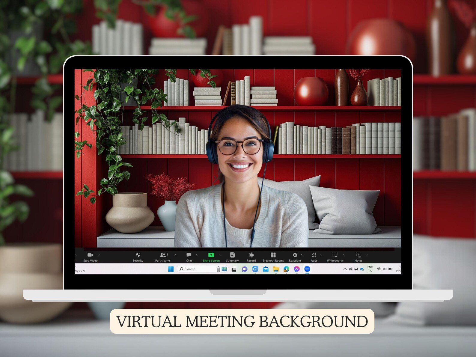 Zoom Background Home Office Virtual Office Zoom Background Office ...