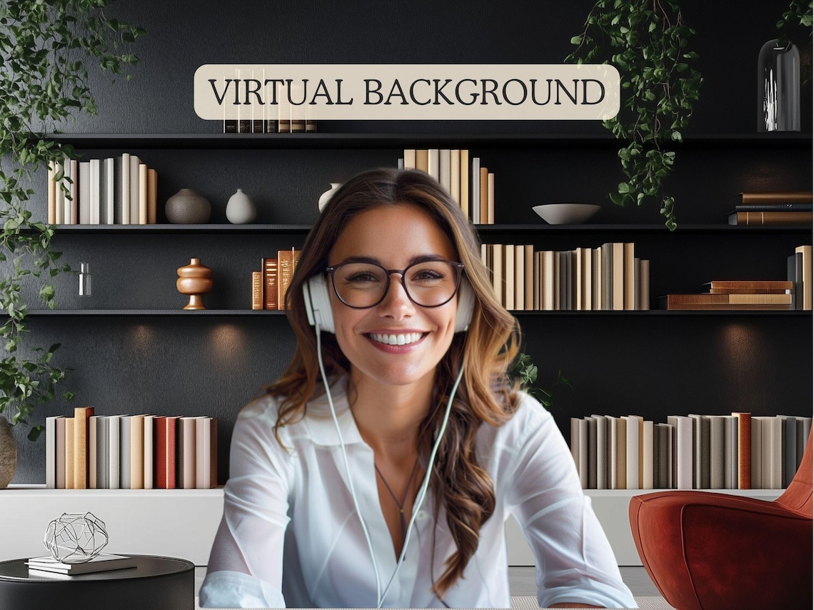 Zoom-Hintergründe, Hintergrund png, Zoom-Hintergrund Home-Office, Bücherregal-Hintergrund ...