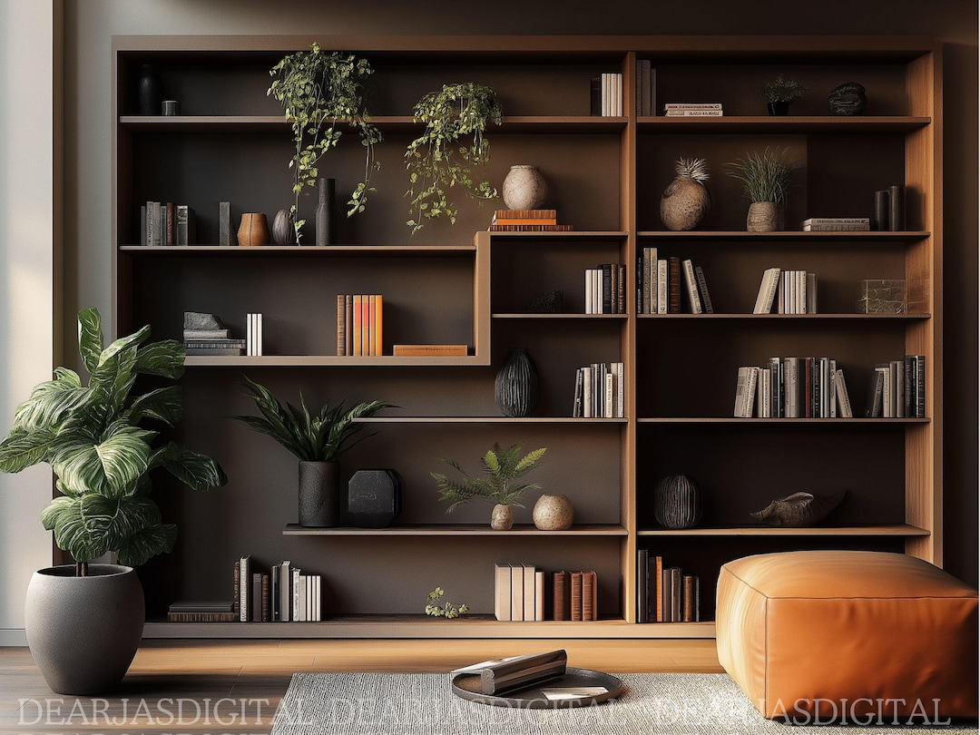 Modern Shelving Office Zoom Background | Virtual Background for Zoom ...