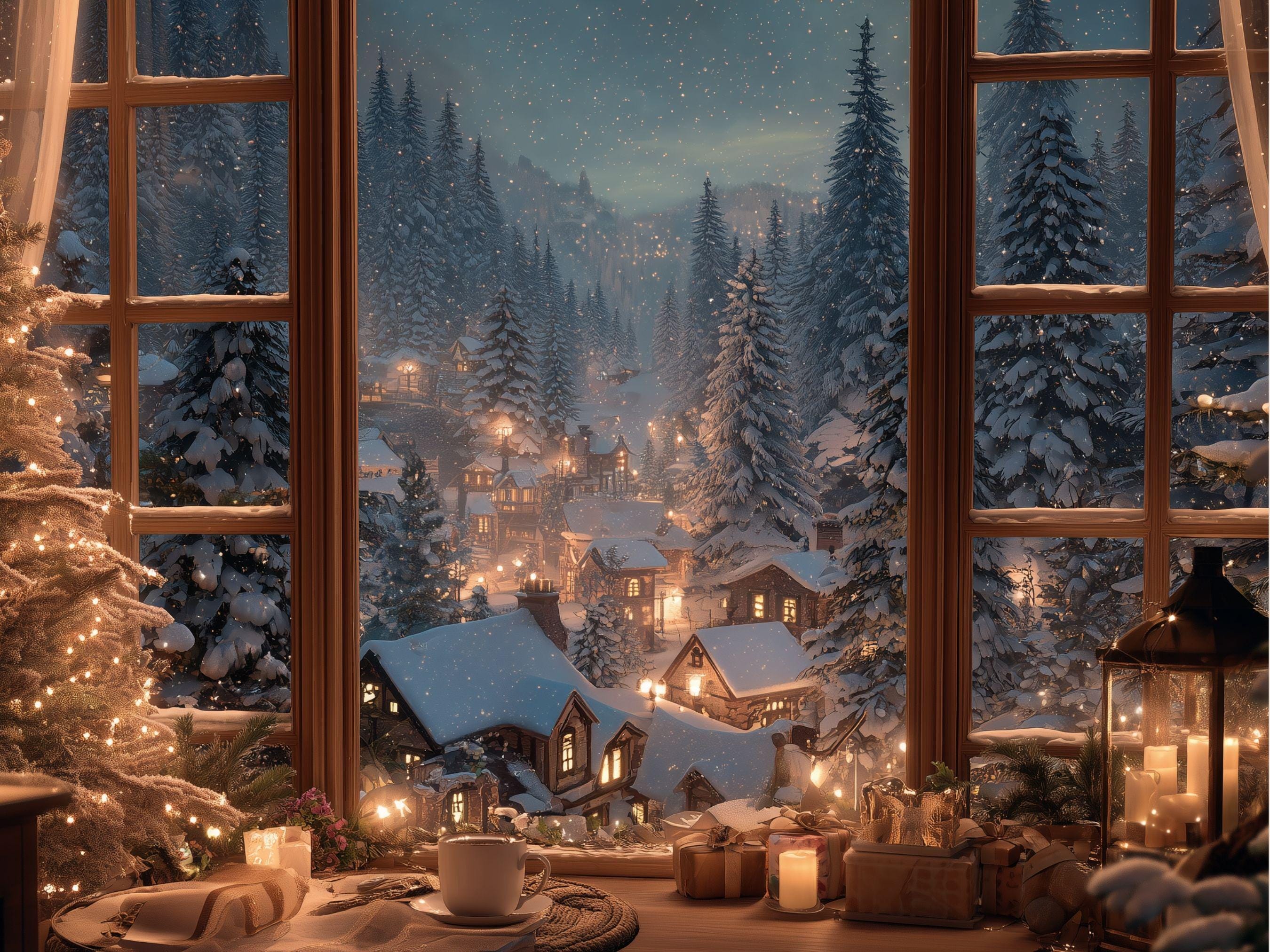 Holiday Virtual Backgrounds Festive Christmas & Winter Scenes for Zoom ...