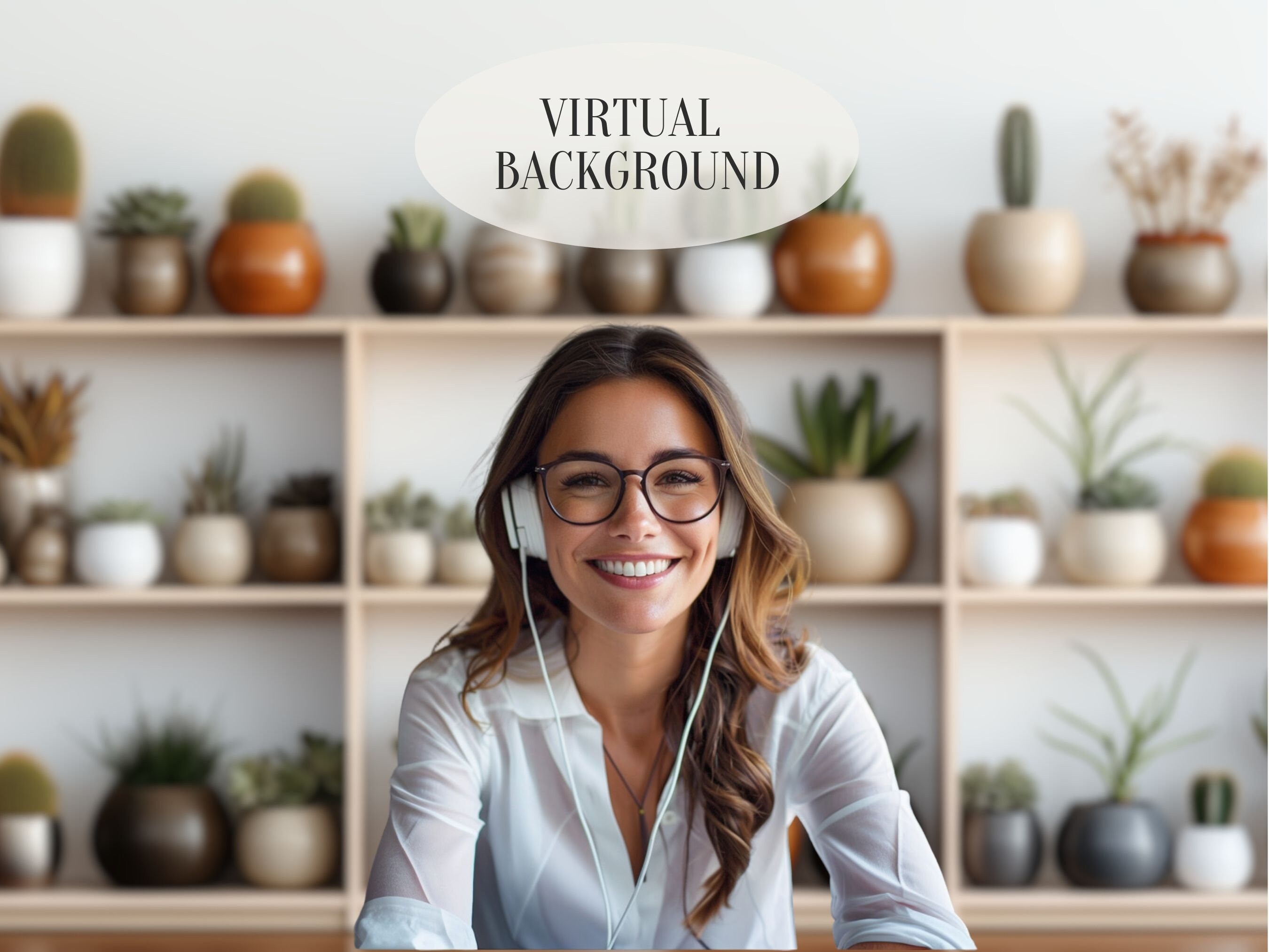 Zoom Hintergrund, Virtueller Zoom Hintergrund Home Office, Bücherregal Hintergrund, Desktop ...