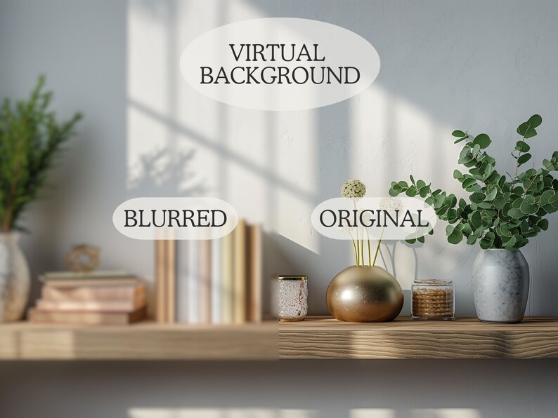 Bookshelf Virtual Background, Professional Home Office (PNG) - Etsy