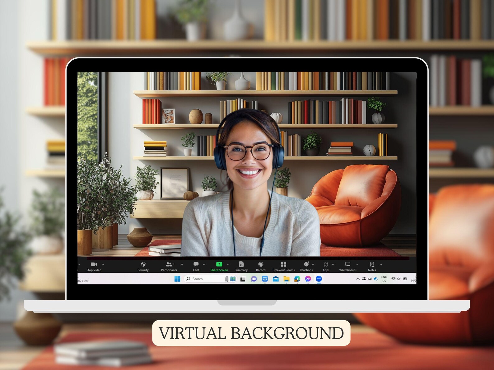 Virtual Background for Zoom and Teams Virtual Meetings Minimalist ...