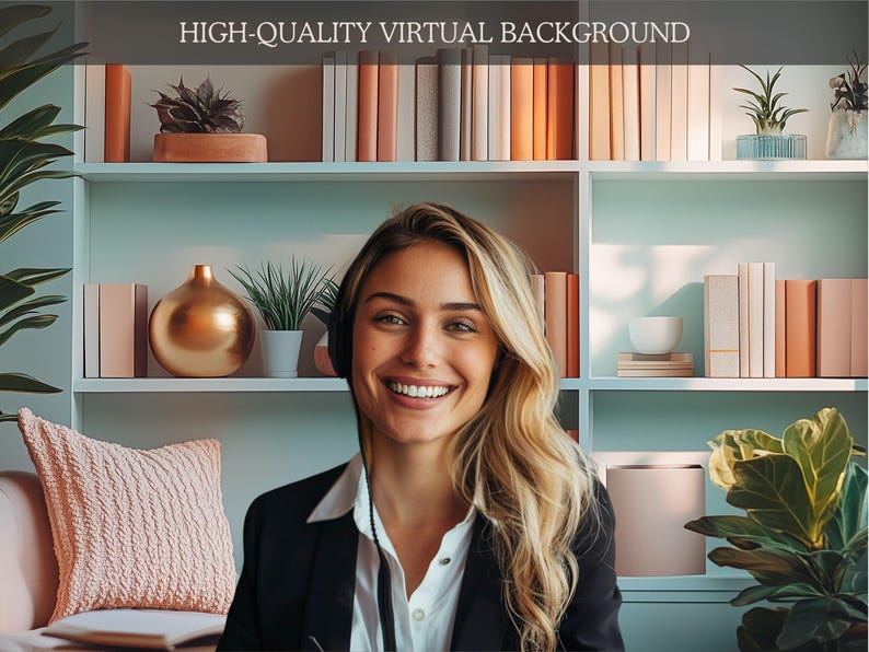 Virtual Office Zoom Background Office Backdrop Home Office Background Virtual Background ...