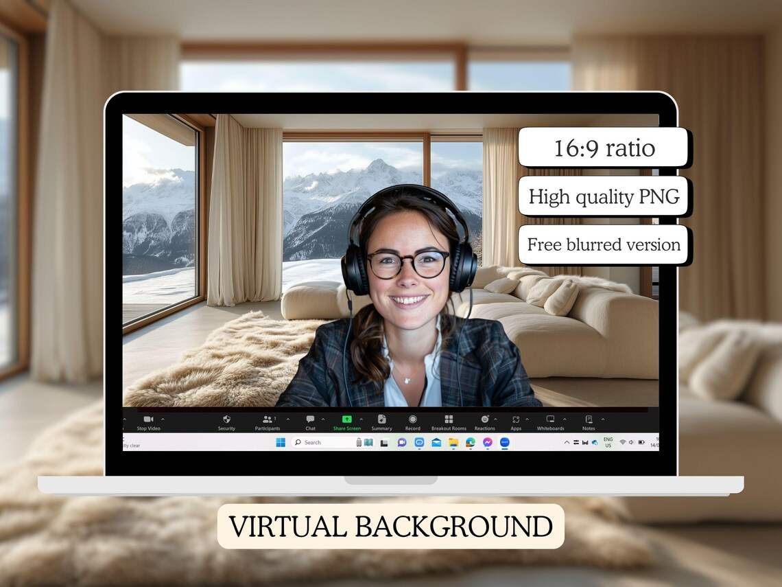 Mountain View Virtual Background | Scenic Zoom Background | Nature ...
