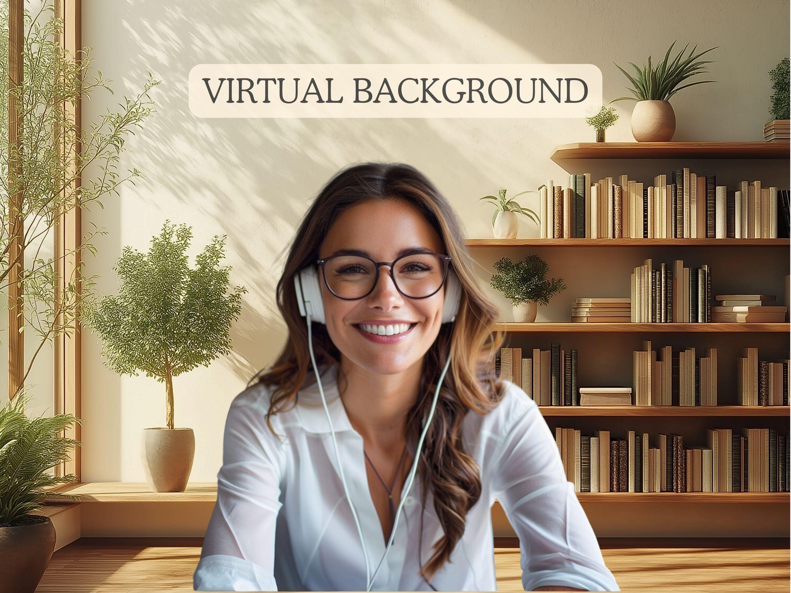 Arrière-plan bohème zoom arrière-plan de bureau Zoom arrière-plan de bureau à domicile moderne ...