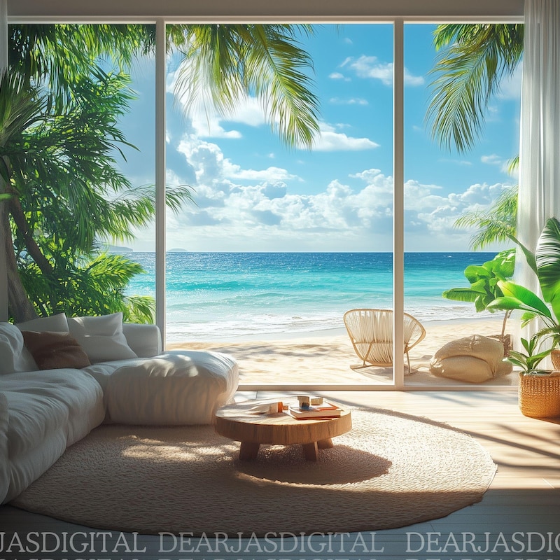 Office Beach Teams Background - Etsy