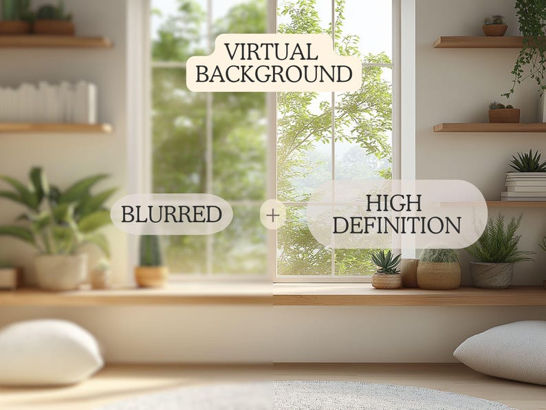 Minimalist Virtual Background for Zoom, Teams, Meets, Webex Room With ...