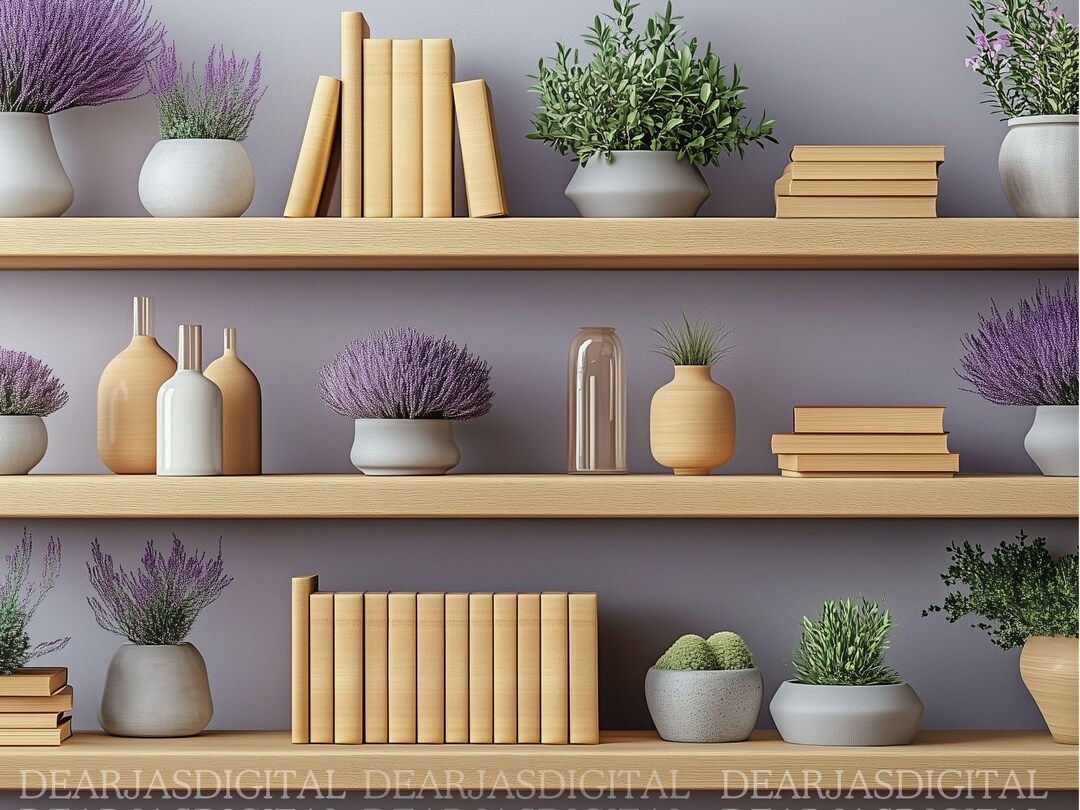 Modern Bookshelf Virtual Background | Zoom & Teams (digital Download ...