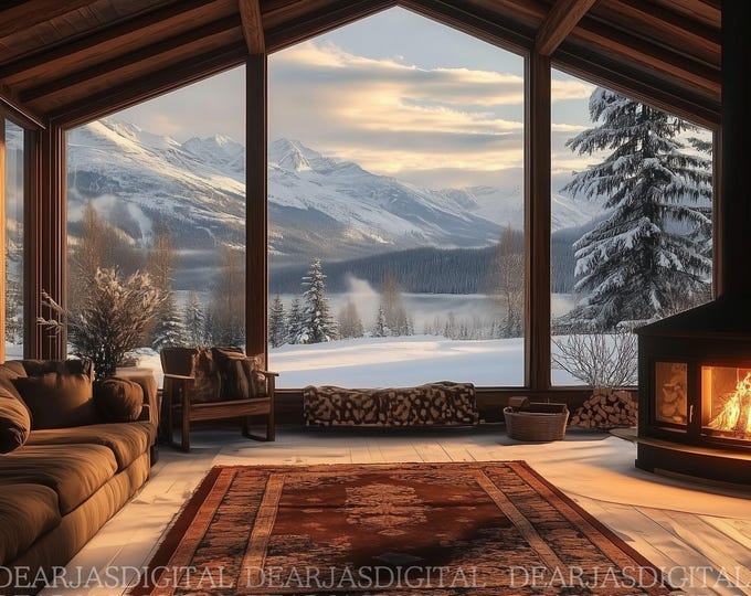 Winter Zoom Background Raindrops on the Window Virtual Office for ...