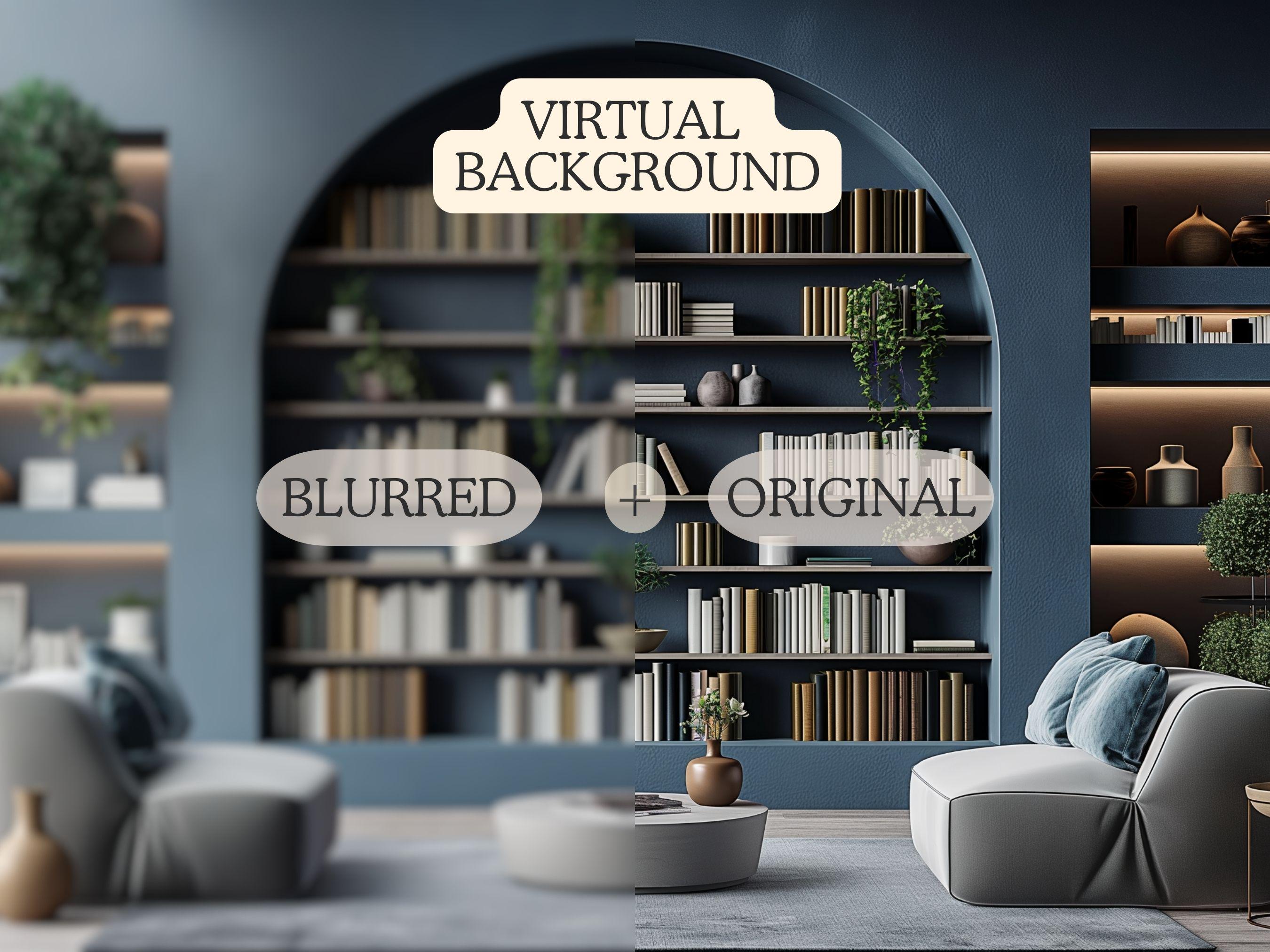 Zoom Backgrounds Modern Home Office Virtual Office Stylish Zoom ...