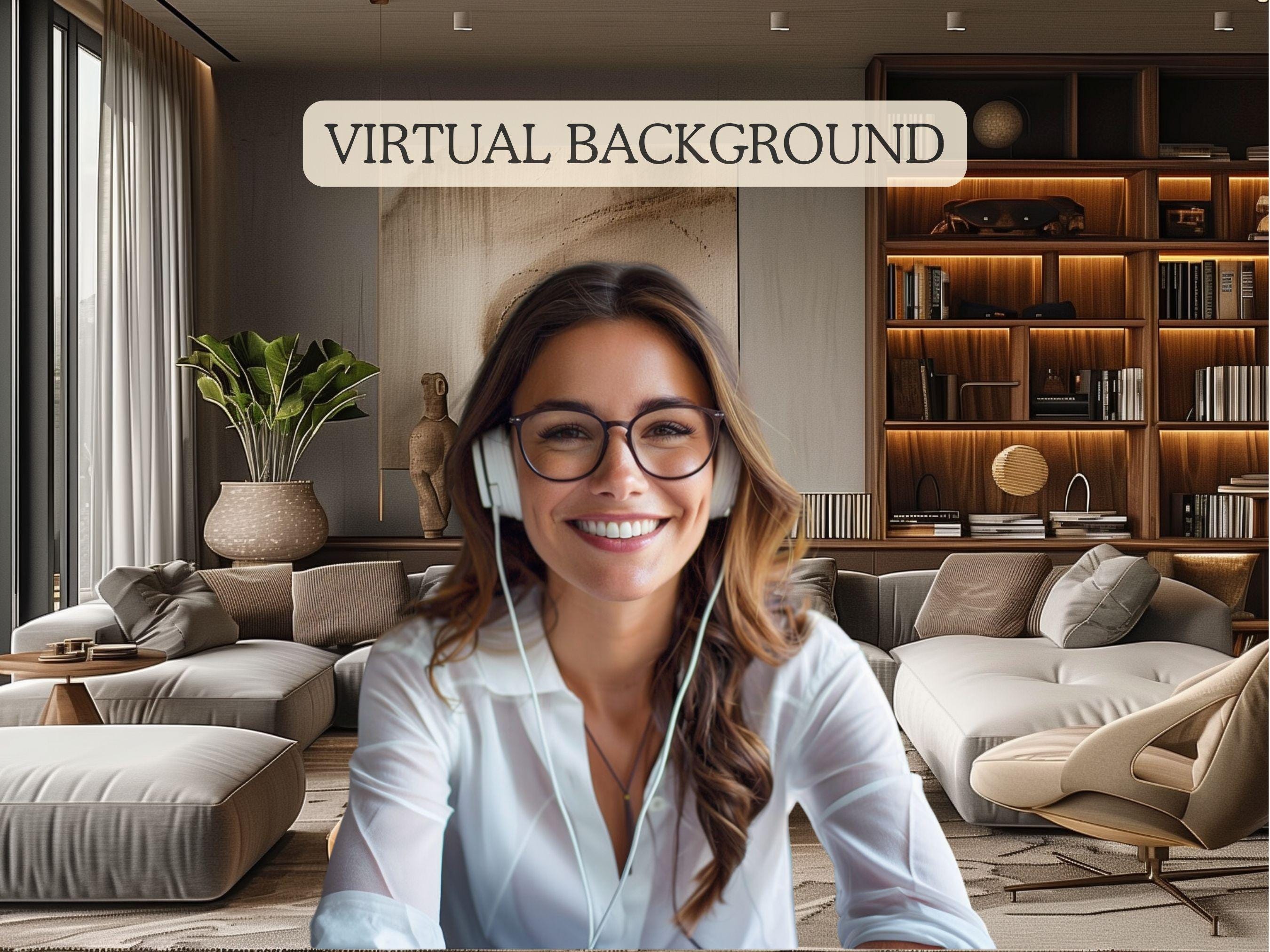 Zoom Backgrounds, Work From Home Backdrop for Online Meetings, Modern ...