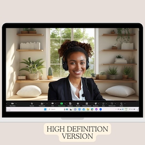 Minimalist Virtual Background for Zoom, Teams, Meets, Webex Room With ...