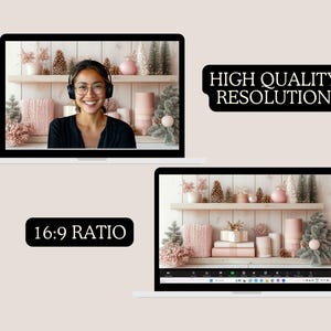 Cozy Winter Zoom Background | Christmas Digital Backdrop | Virtual ...