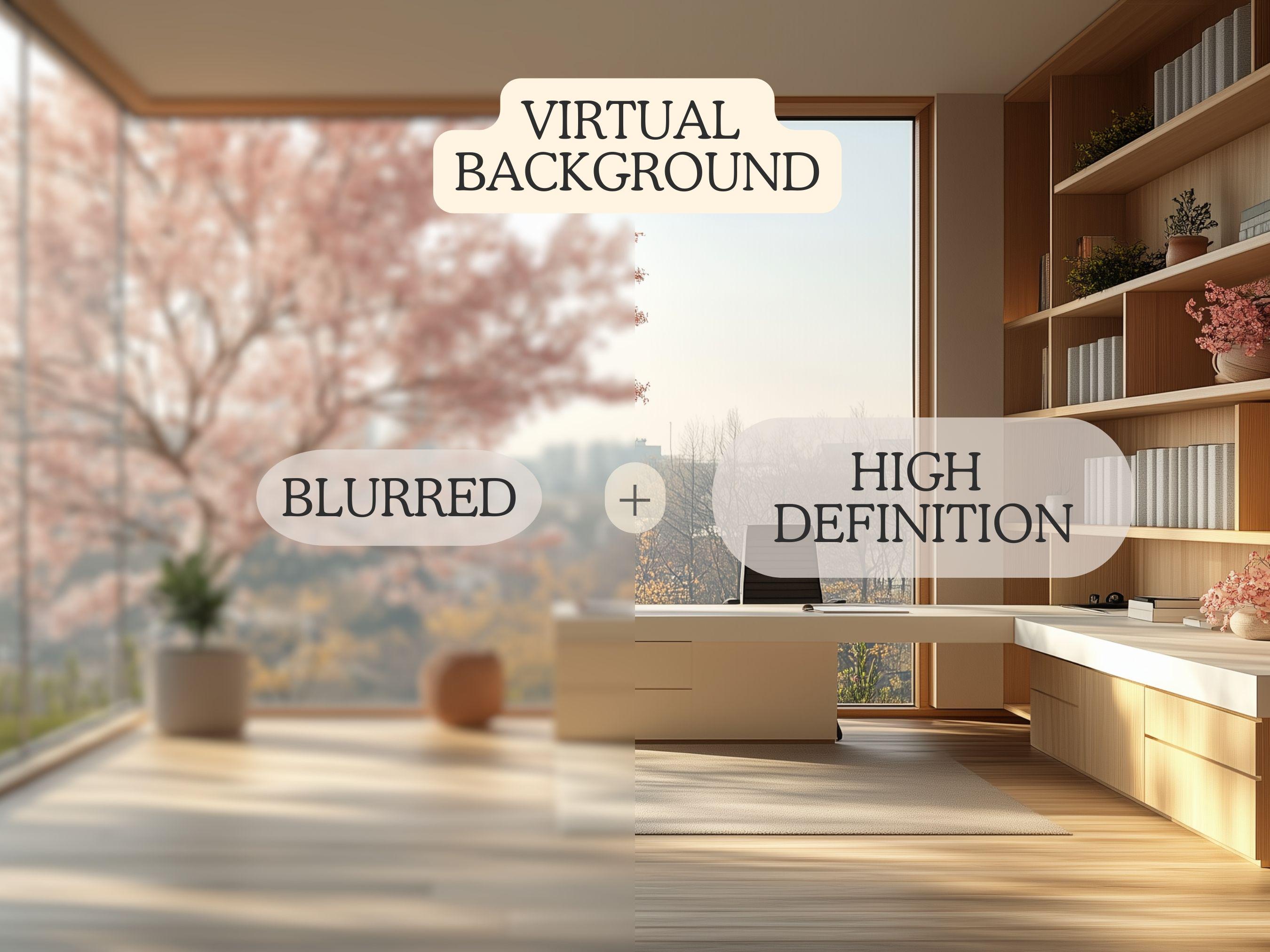 Minimalist Spring Virtual Background | Aesthetic Zoom Background ...