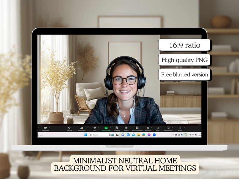 Virtual Office Zoom Background Office Backdrop Home Office Background ...