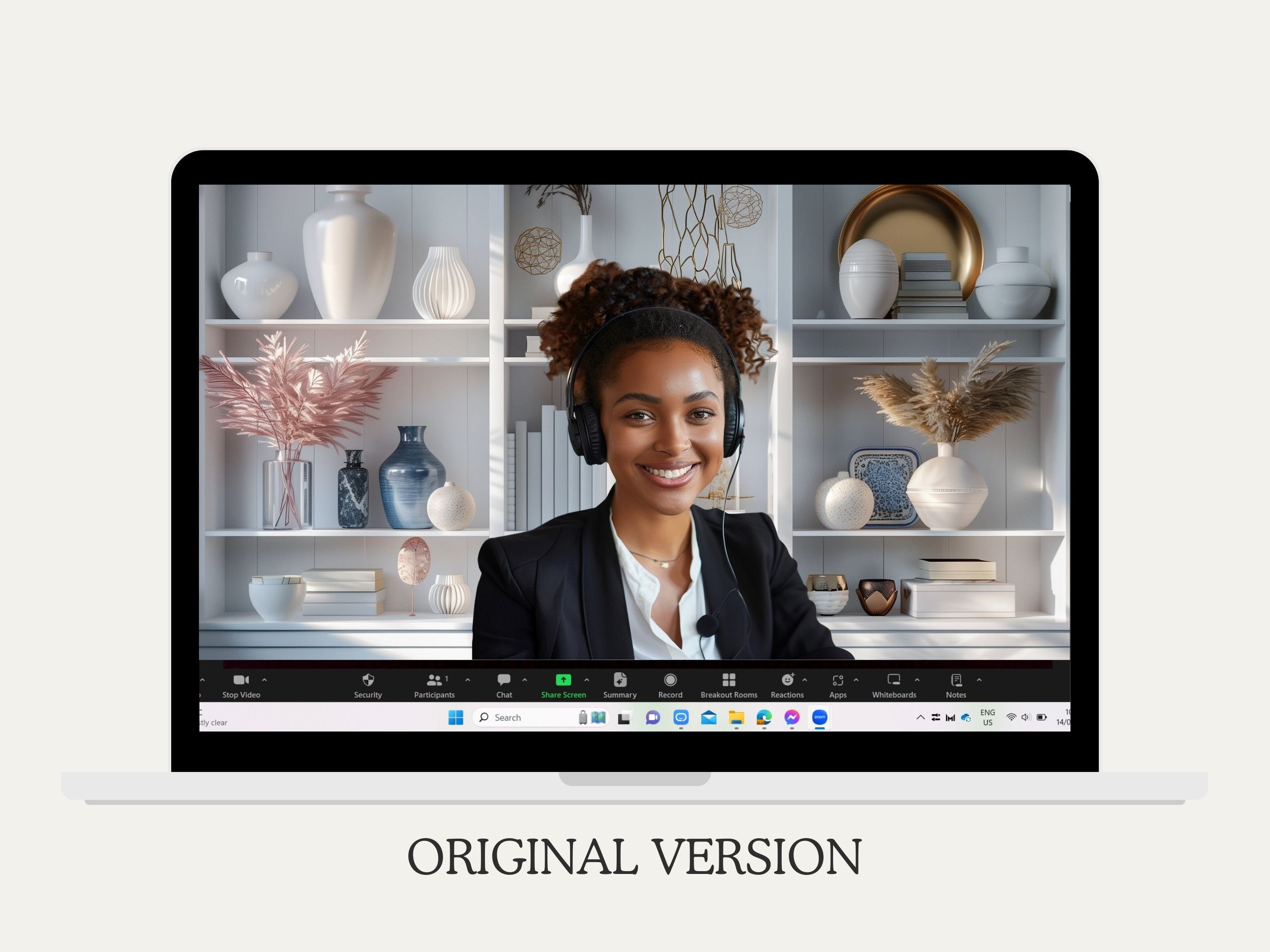 Zoom Backgrounds | Zoom Background Home Office | Bookshelf Backdrop | Virtual Background for ...