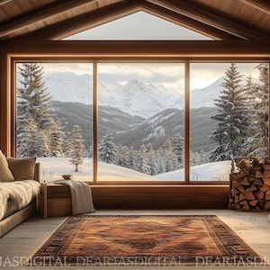 Christmas Zoom Backgrounds | Holiday Season Backdrop | Realistic Home | Teams Background ...