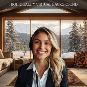 Christmas Zoom Backgrounds | Holiday Season Backdrop | Realistic Home ...