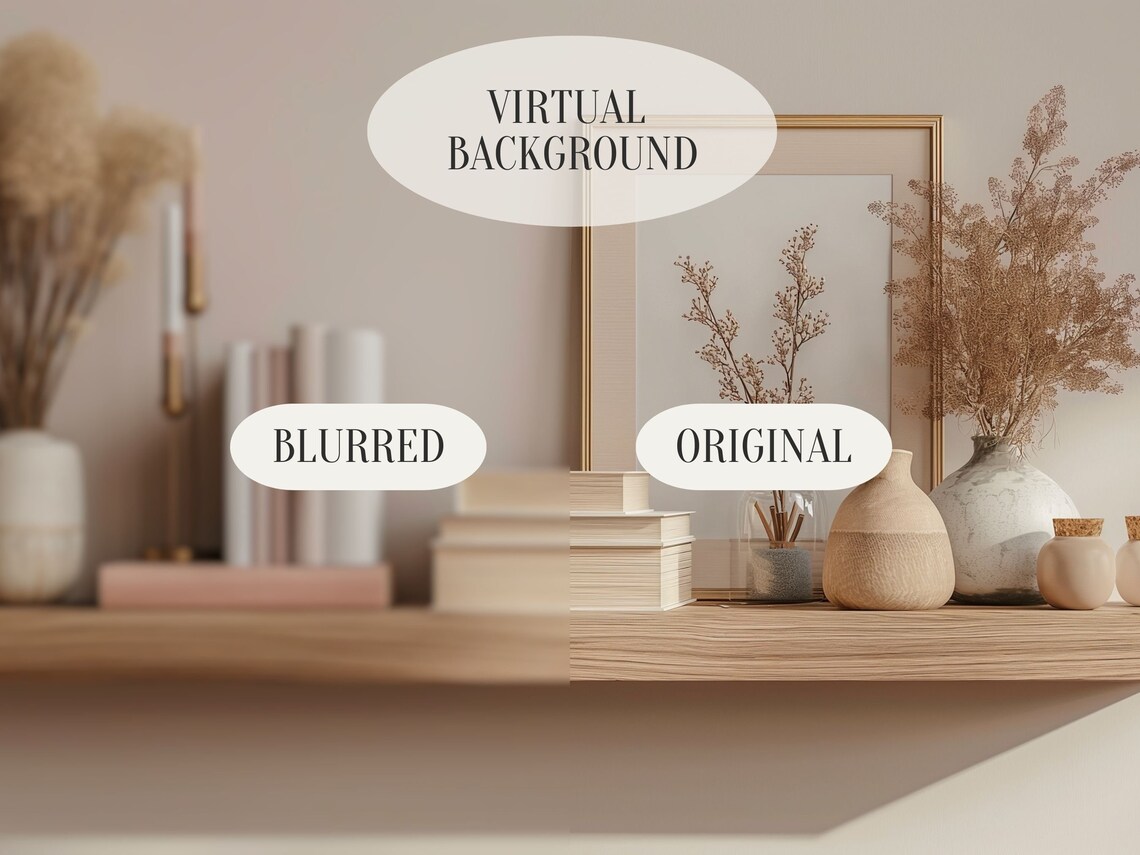 Modern Shelving Office Zoom Background Virtual Background for Zoom ...