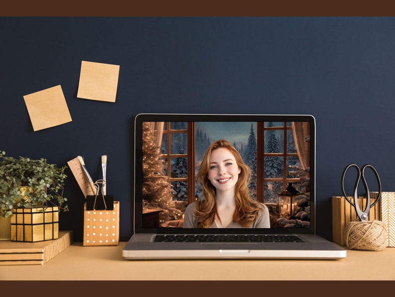 Holiday Virtual Backgrounds Festive Christmas & Winter Scenes for Zoom ...