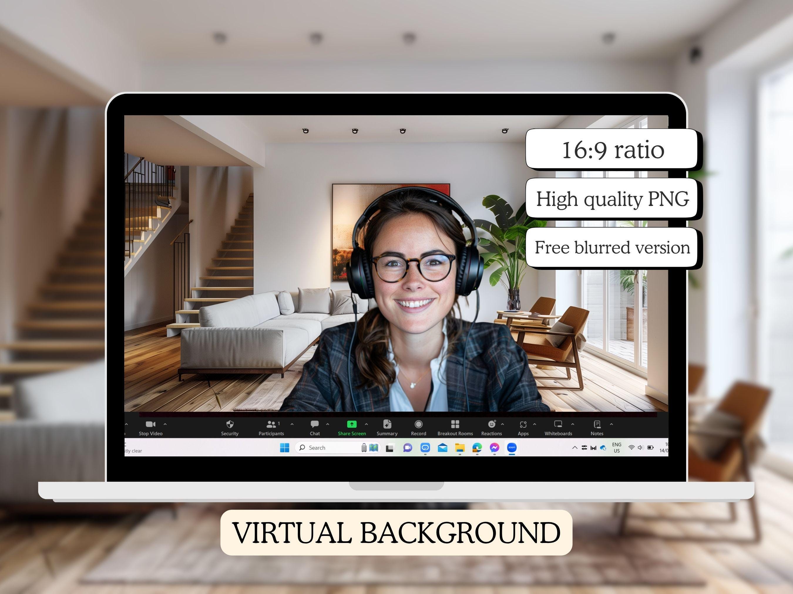 Virtual Background for Zoom and Teams Virtual Meetings Minimalist ...