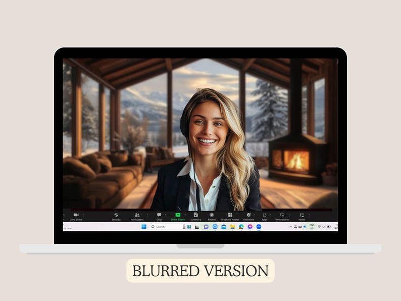 Christmas Zoom Backgrounds | Holiday Season Backdrop | Realistic Home ...