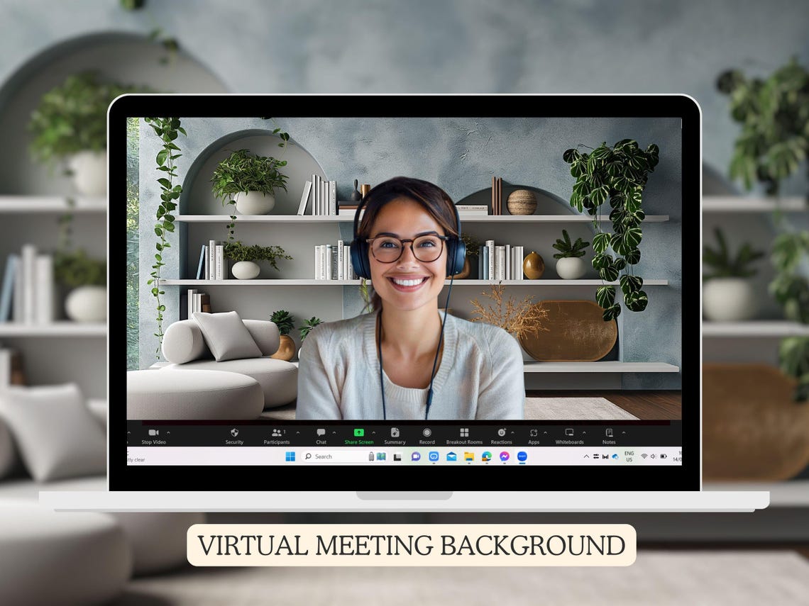 Zoom Background Home Office Virtual Office Zoom Background Office ...