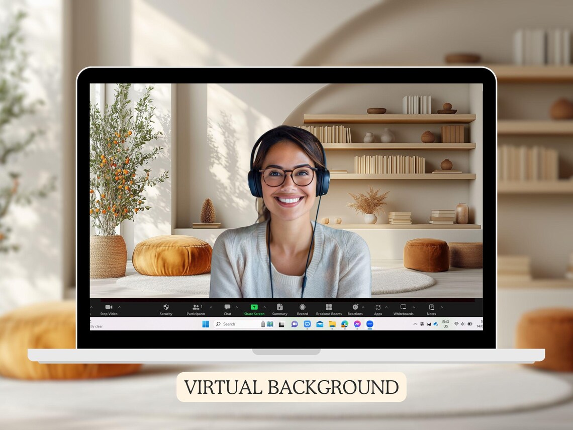 Virtual Background for Zoom and Teams Virtual Meetings Minimalist ...