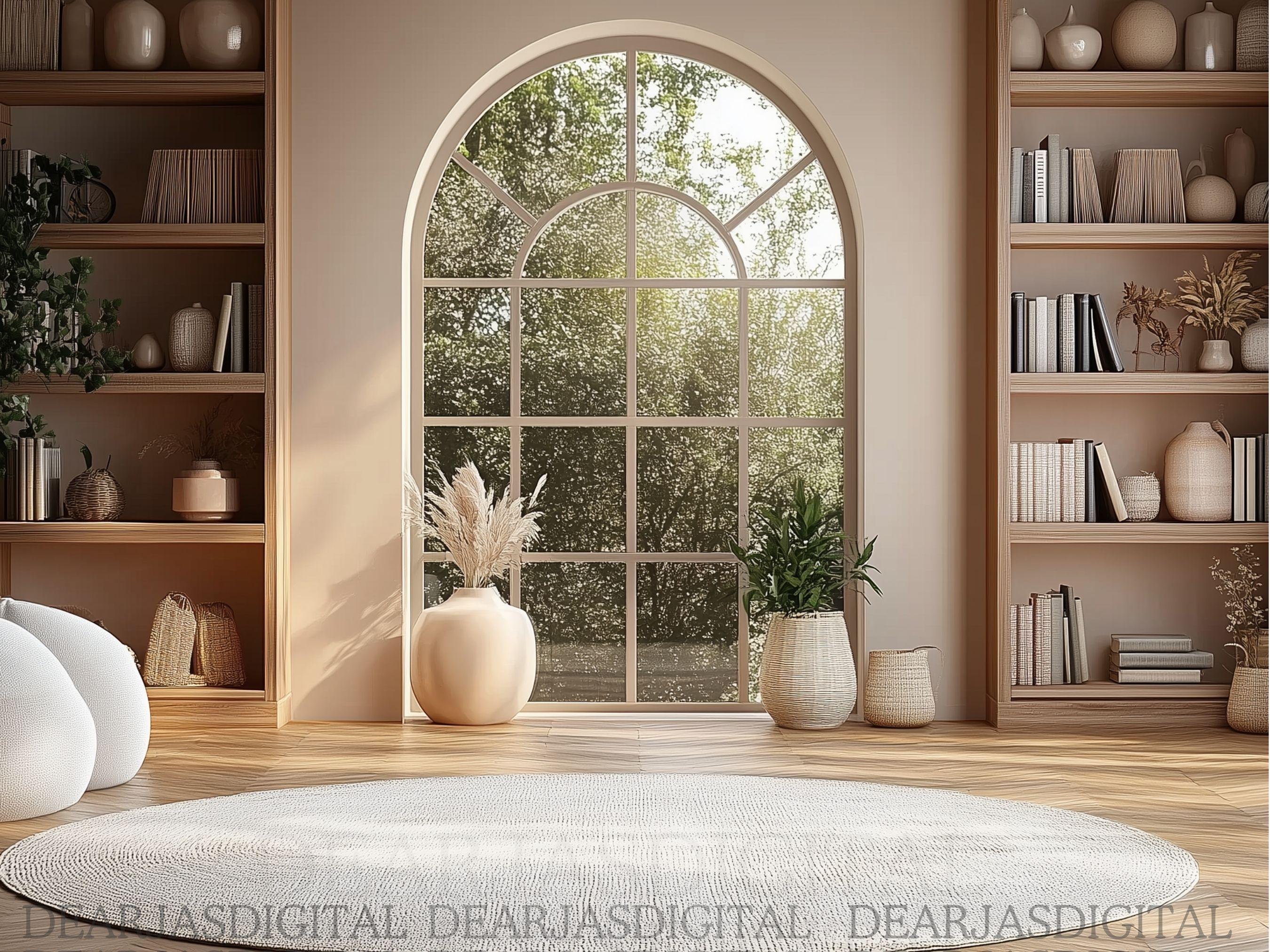 Zoom Home Office Virtual Background Window Teams Backdrop Realistic ...