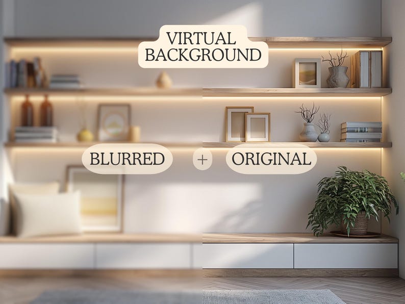 Minimalist Neutral Zoom Background | Zoom Background Home Office ...