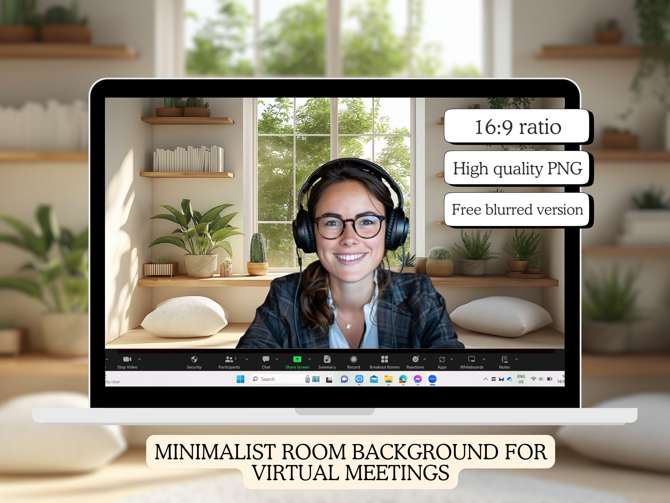 Minimalist Virtual Background for Zoom, Teams, Meets, Webex Room With ...