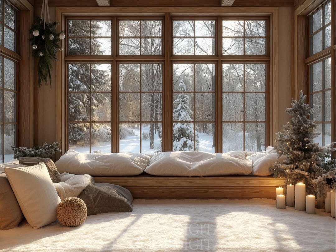 Christmas Zoom Backgrounds | Holiday Season Backdrop | Realistic Home ...