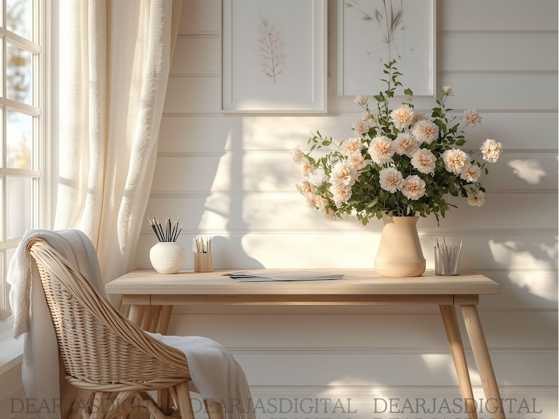 Minimalist Spring Virtual Background | Aesthetic Zoom Background ...