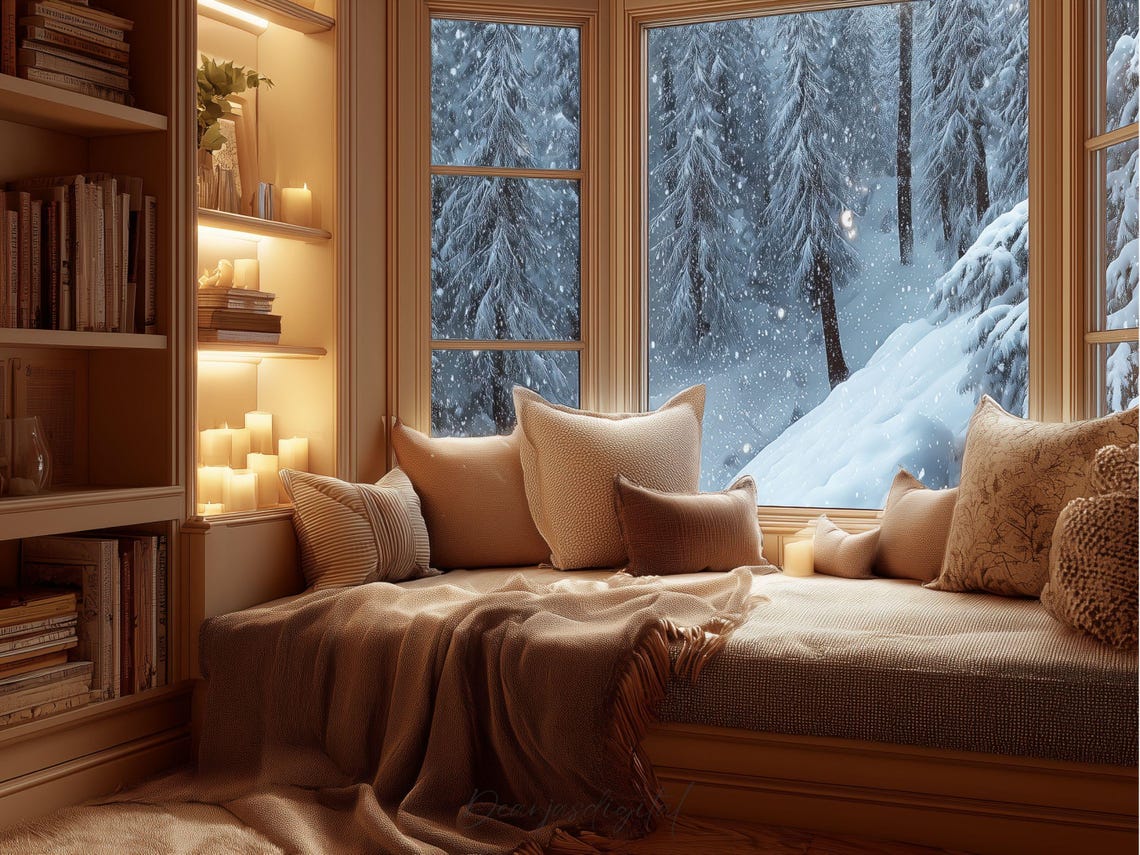 Winter Zoom Background Holiday Season Realistic Backdrop Remote Work ...