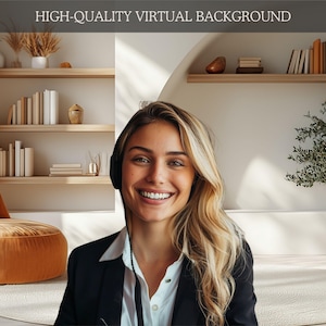 Zoom Background for Interview, Digital Backdrop Professional, Modern ...