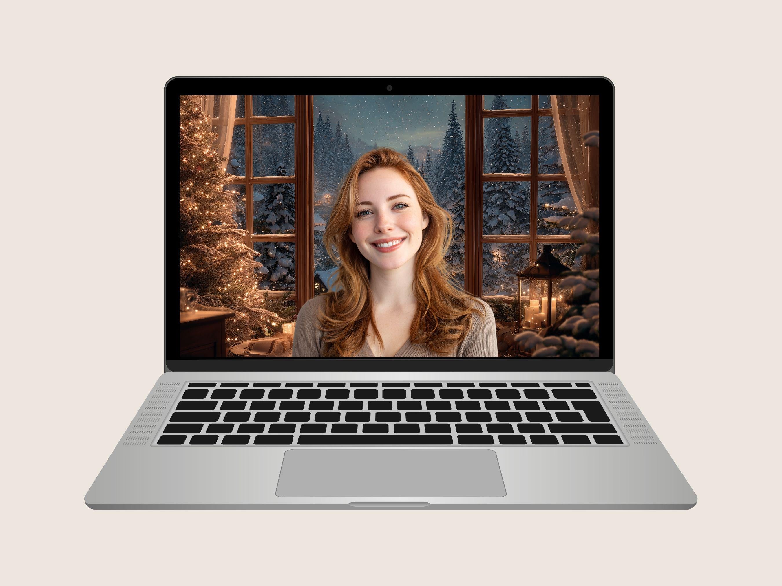 Holiday Virtual Backgrounds Festive Christmas & Winter Scenes for Zoom ...