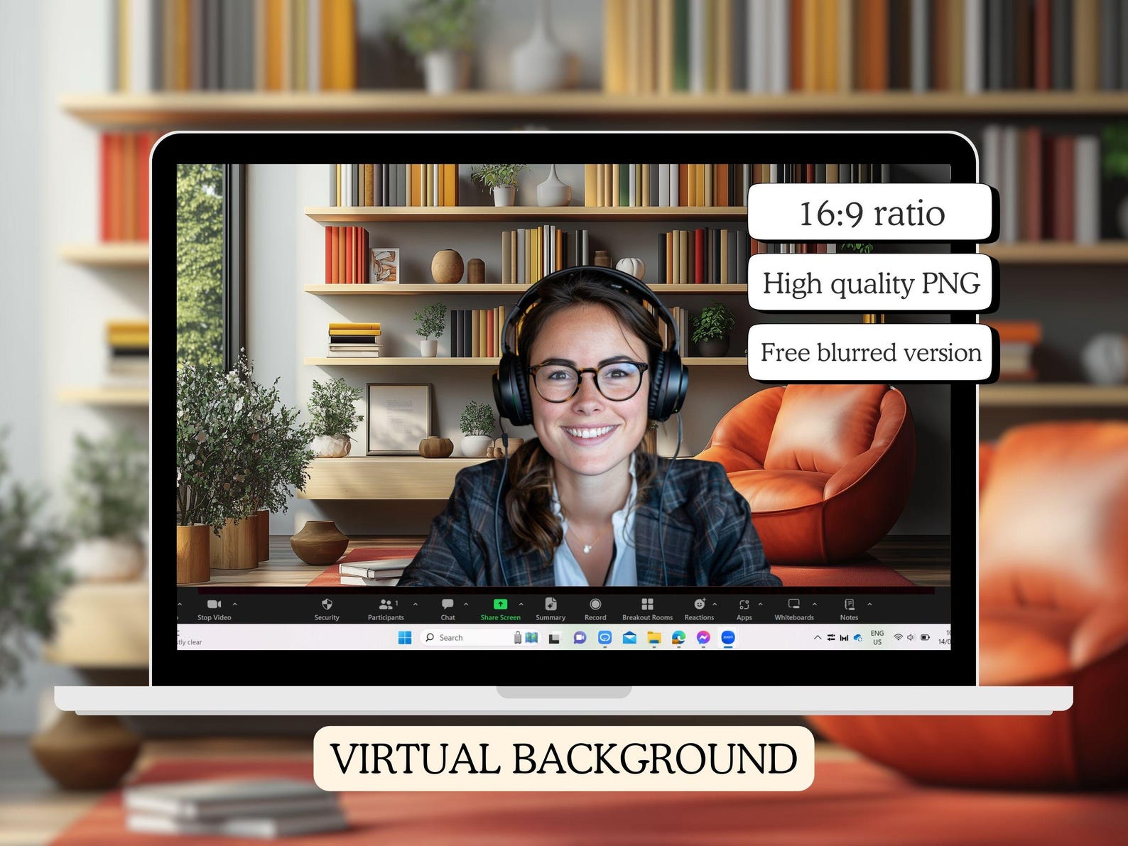 Virtual Background for Zoom and Teams Virtual Meetings Minimalist ...