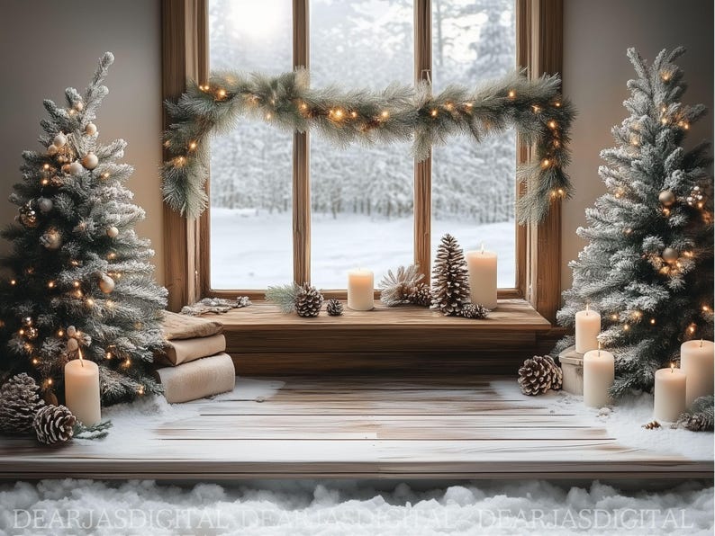 Christmas Zoom Backgrounds | Holiday Season Backdrop | Realistic Home ...