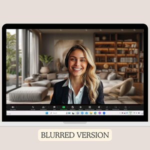 Zoom Backgrounds, Work From Home Backdrop for Online Meetings, Modern ...