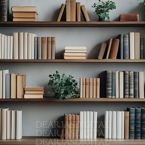 Cozy Bookshelf Zoom Backgrounds | Virtual Background for Video Calls ...