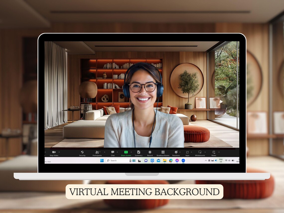 Zoom Background Home Office Virtual Office Zoom Background Office ...