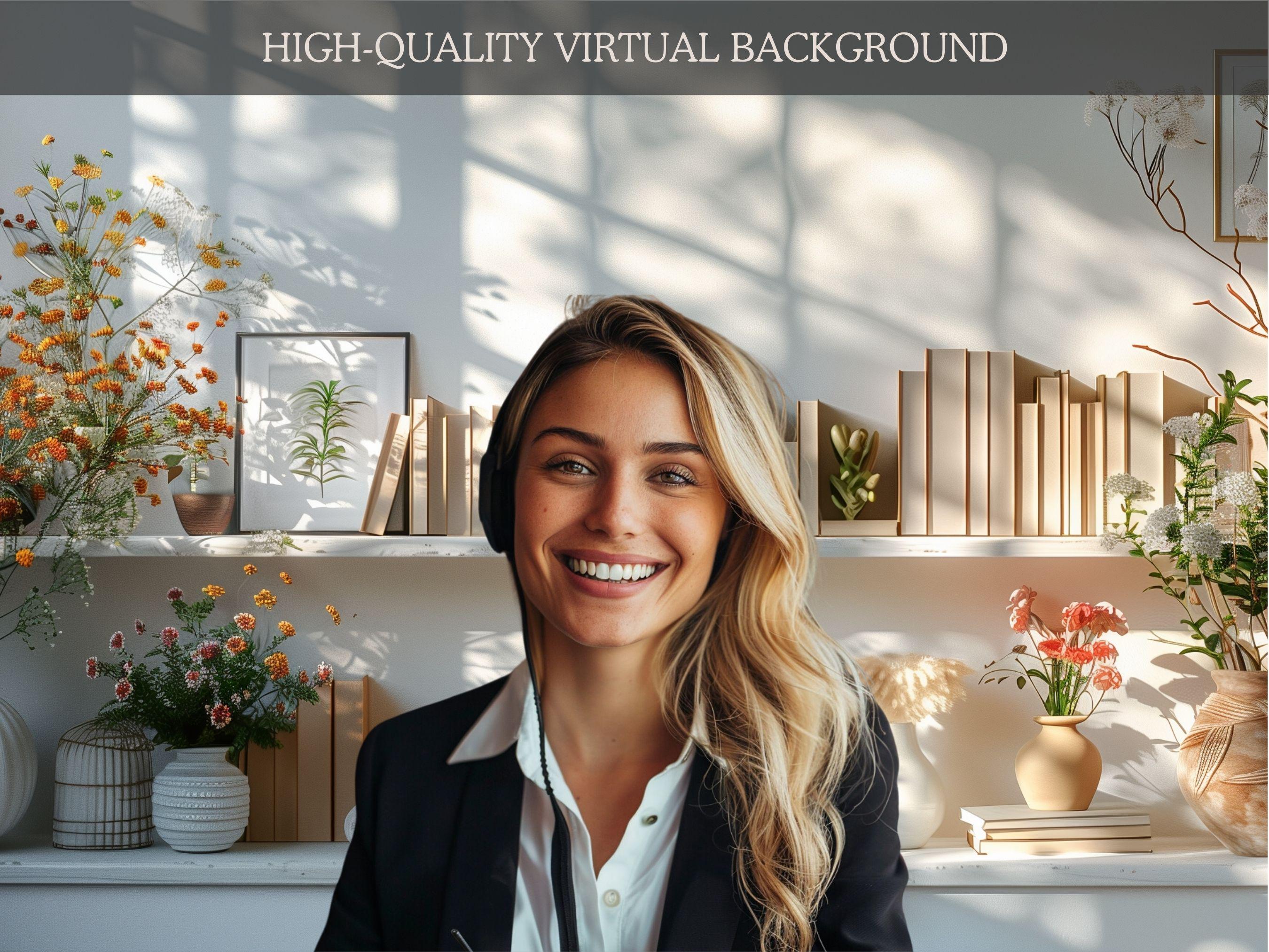 Virtual Office Zoom Background Office Backdrop Home Office Background ...
