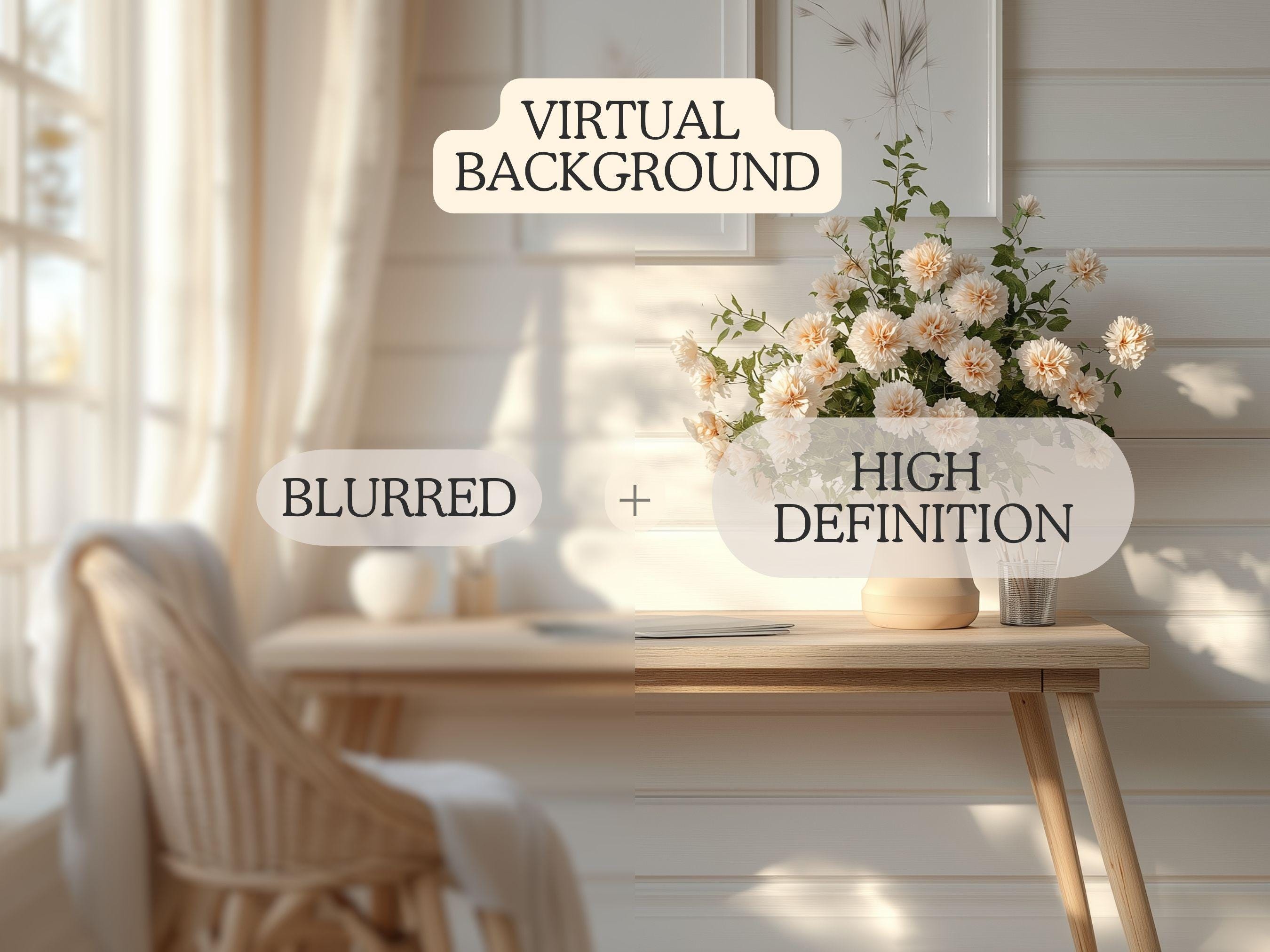 Minimalist Spring Virtual Background | Aesthetic Zoom Background ...