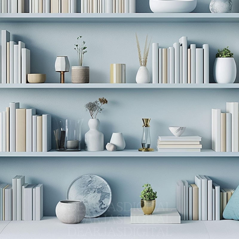 Microsoft Teams Background Bookshelf - Etsy