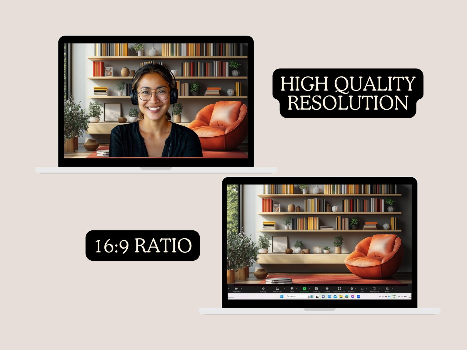 Virtual Background for Zoom and Teams Virtual Meetings Minimalist ...