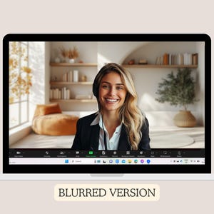 Zoom Background for Interview, Digital Backdrop Professional, Modern ...