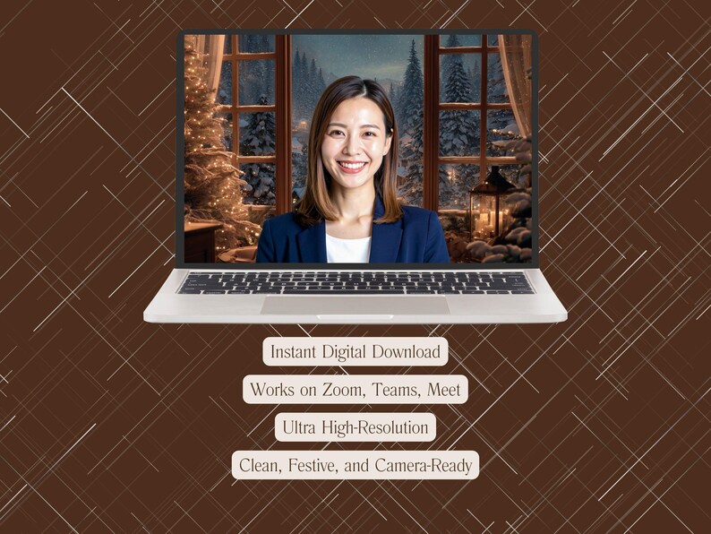 Holiday Virtual Backgrounds Festive Christmas & Winter Scenes for Zoom ...