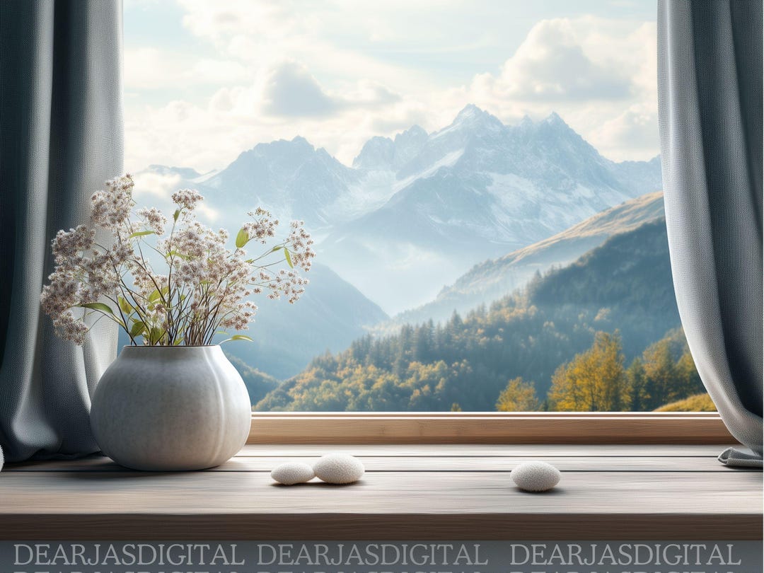 Stunning Mountain View Zoom Background for Virtual Meetings | Instant ...