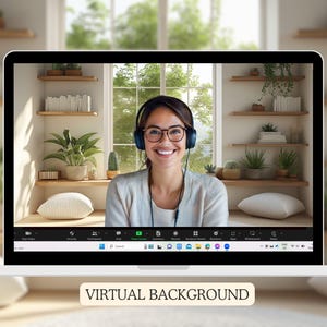 Minimalist Virtual Background for Zoom, Teams, Meets, Webex Room With ...